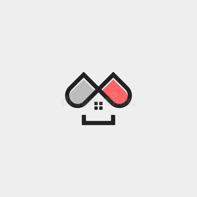 Home Capsule Logo Design, House Pill Icon, Medical Home Care Symbol ...