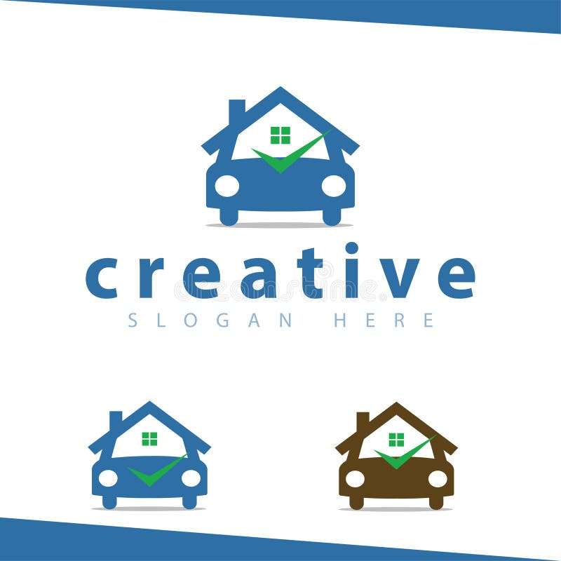 Home Car Logo vector icon stock vector. Illustration of logo - 159009120