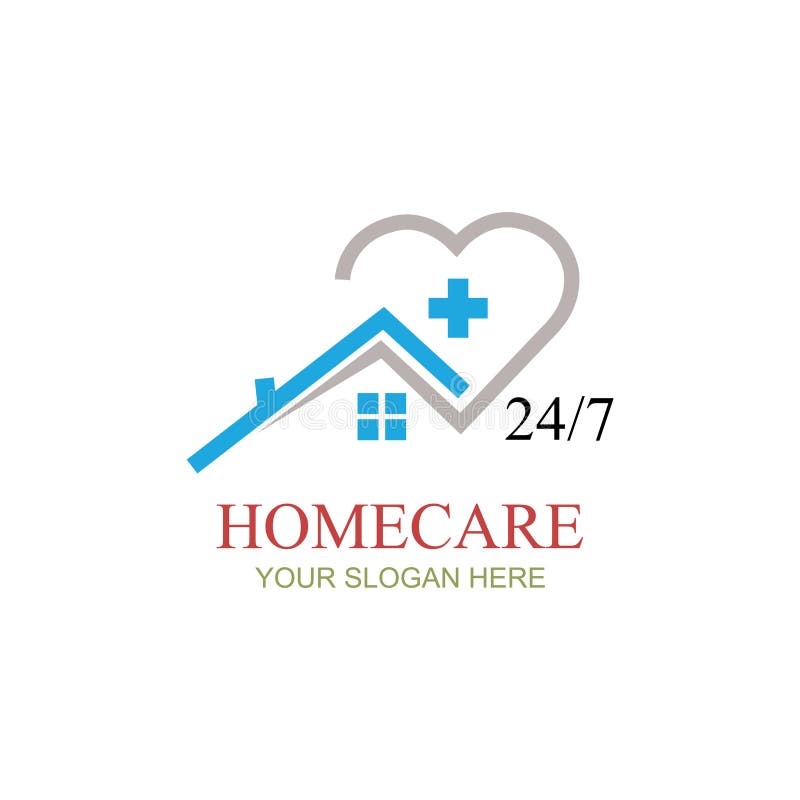 Home Care Logo Template, Medical Home Logo Stock Vector - Illustration ...