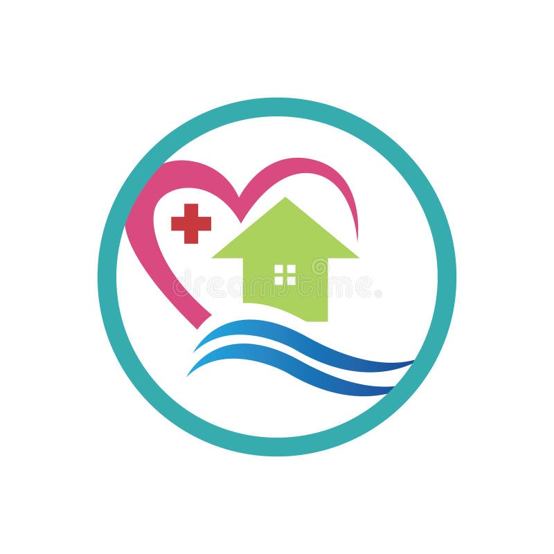 Home Care Logo Template, Medical Home Logo Stock Vector - Illustration ...
