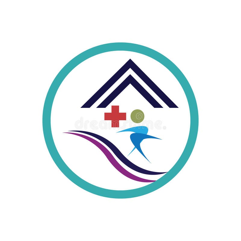 Home Care Logo Template, Medical Home Logo Stock Vector - Illustration ...