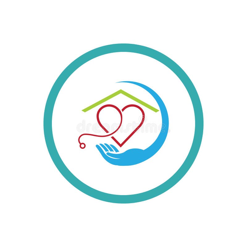 Home Care Logo Template, Medical Home Logo Stock Vector - Illustration ...