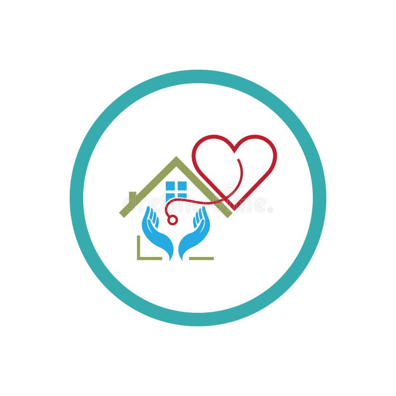 Home Care Logo Template, Medical Home Logo Stock Vector - Illustration ...