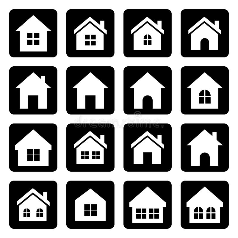 Home Icon Vector Design Symbol Stock Vector - Illustration of icon ...