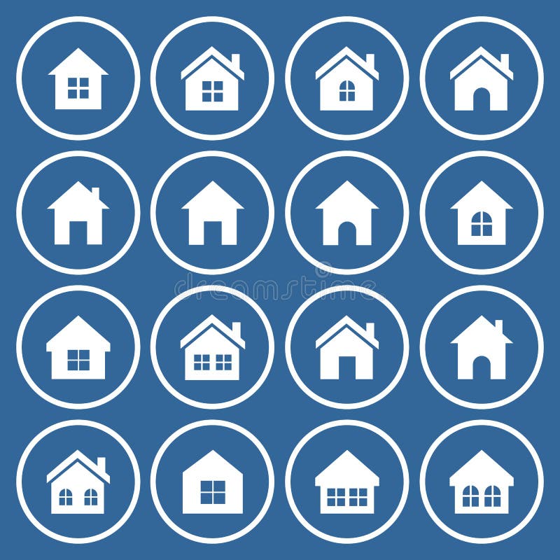Home Icon Vector Design Symbol Stock Vector - Illustration of block ...