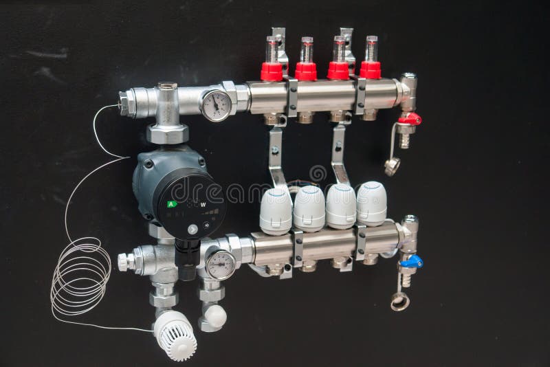 Central Heating Control Panel Stock Photo - Image of element, display ...