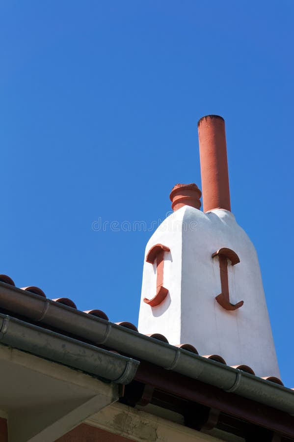 Home chimney stock photo. Image of house, tile, exterior - 30705038