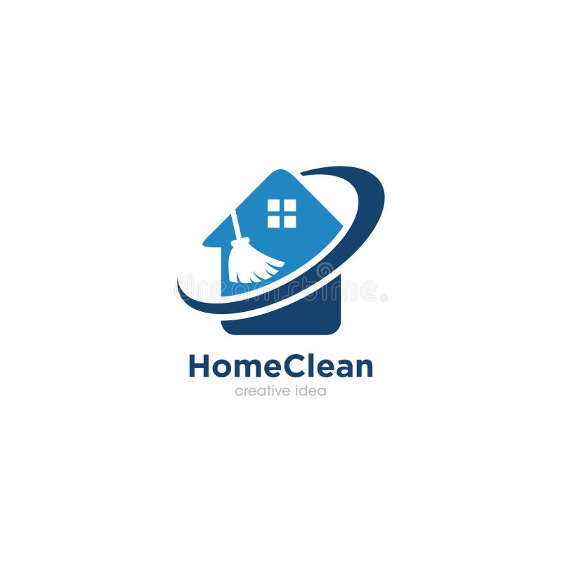 Home Clean Creative Concept Logo Design Template Stock Vector ...