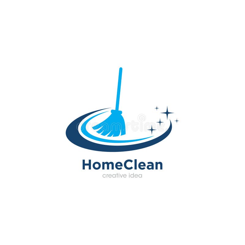 Home Clean Creative Concept Logo Design Template Stock Vector ...