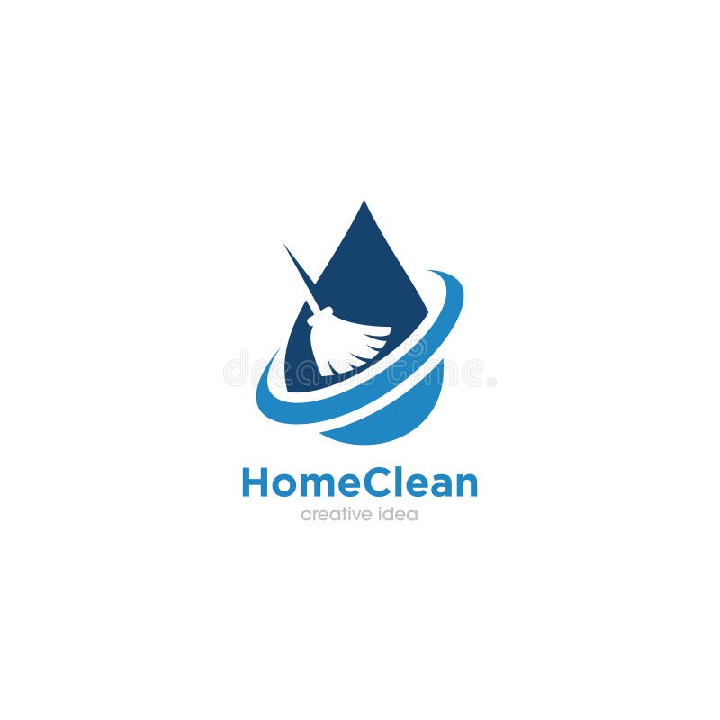 Home Clean Creative Concept Logo Design Template Stock Vector ...