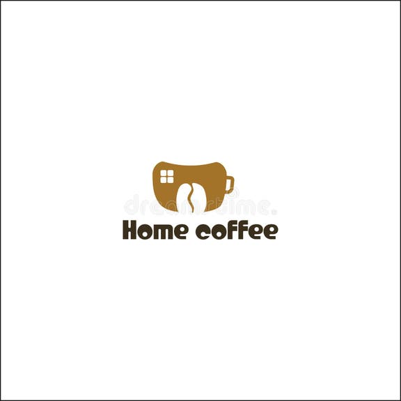 Home coffee logo stock vector. Illustration of label - 190742870