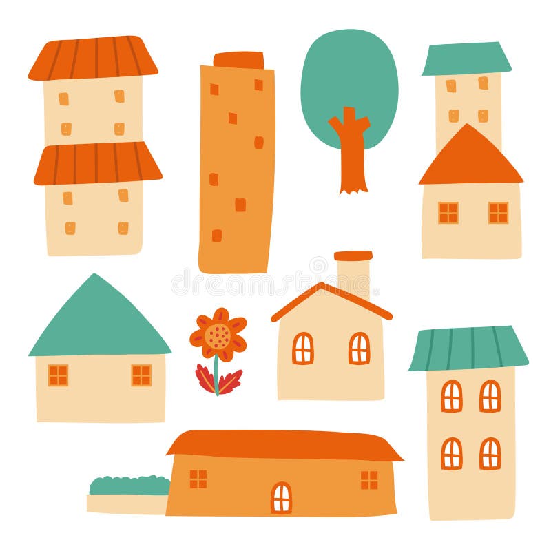 House Vector Collection Design Stock Vector - Illustration of home ...