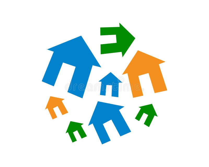Home Community Logo Icon Template Stock Vector - Illustration of logo ...