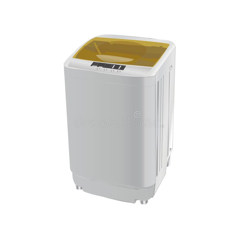 Home Compact Washing Machine Illustration on White Background Vol 01 ...