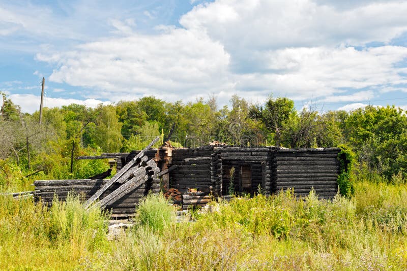 Home completely destroyed stock image. Image of lumber - 25966755