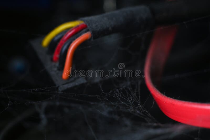 Home Computer Dirty with Cobwebs Stock Image - Image of broken, dessert ...