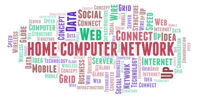 Computer Network Administrator Word Cloud. Stock Illustration ...