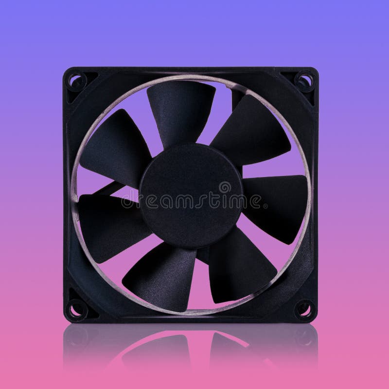 Home Computer or Server Cooling Fan Isolated Stock Image - Image of ...