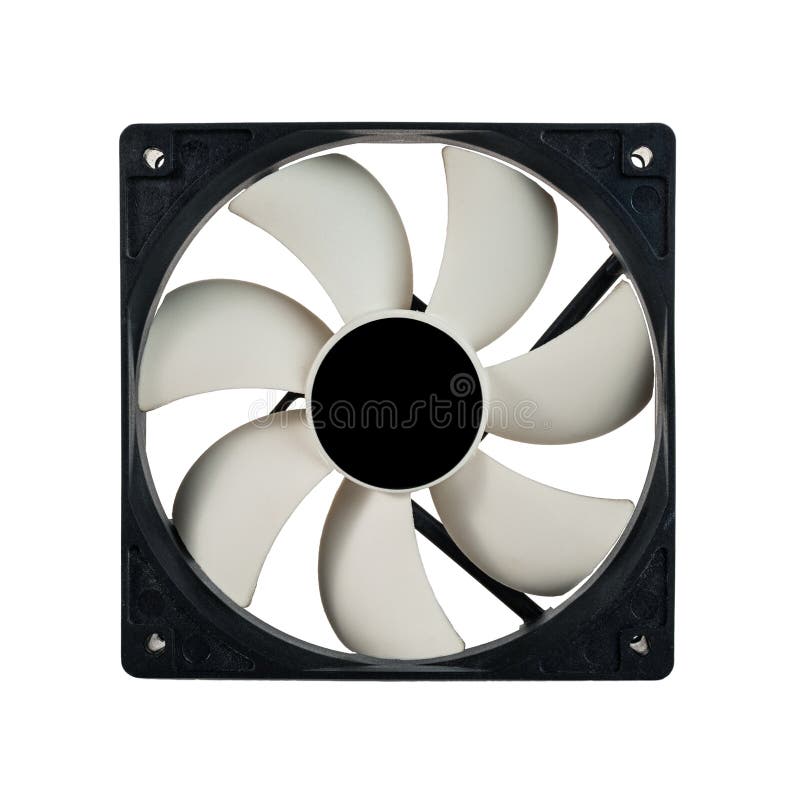 Home Computer or Server Cooling Fan Isolated Stock Photo - Image of ...