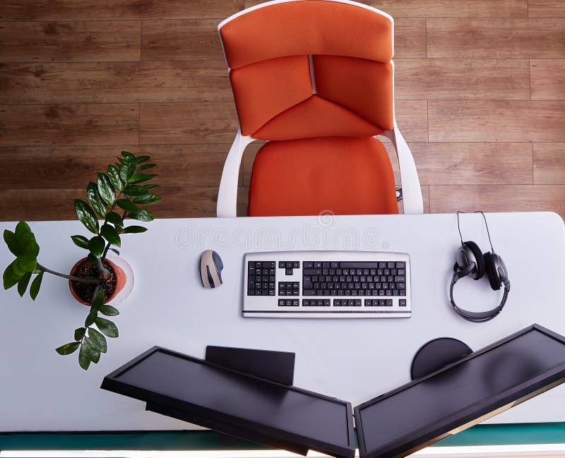 2,346 Computer Top View Workstation Stock Photos - Free & Royalty-Free ...