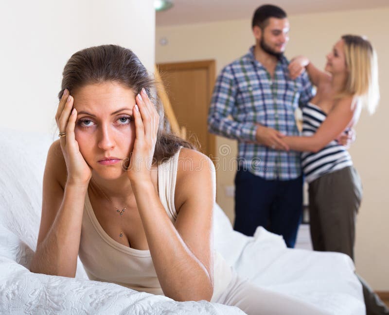 Home Conflict among Three Young Adults Stock Image - Image of american ...