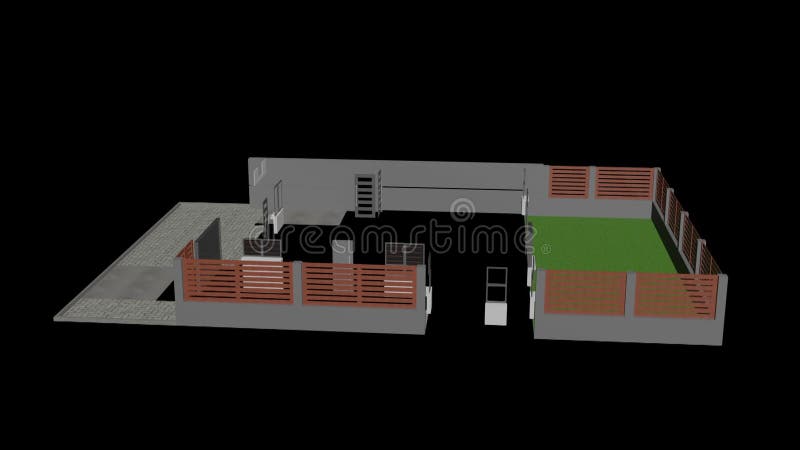 Build Structure. Time-lapse 3d Animation Showing a Process of Building ...