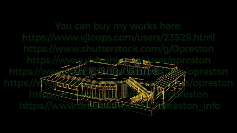 Build Structure. Time-lapse 3d Animation Showing a Process of Building ...