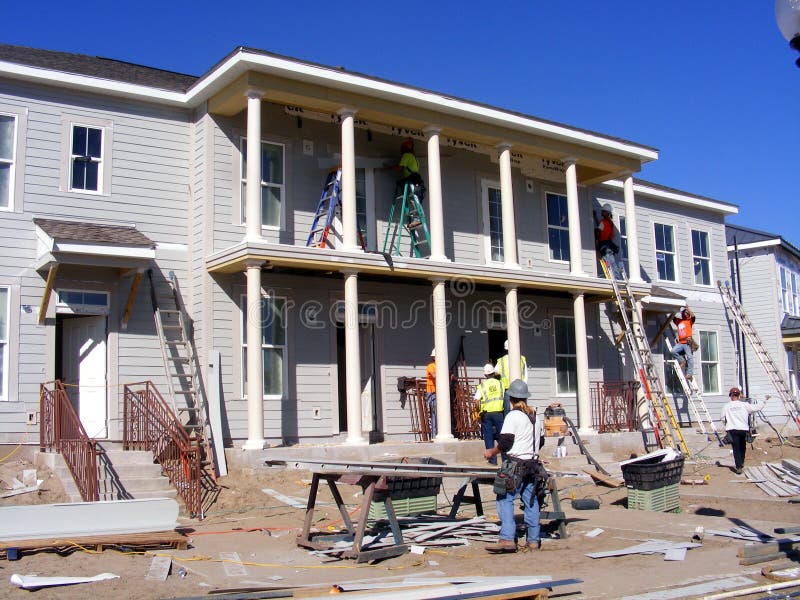 Home Construction-Housing Being Constructed Editorial Stock Image ...