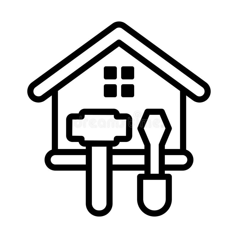 Home Construction Icon stock vector. Illustration of meticulously ...