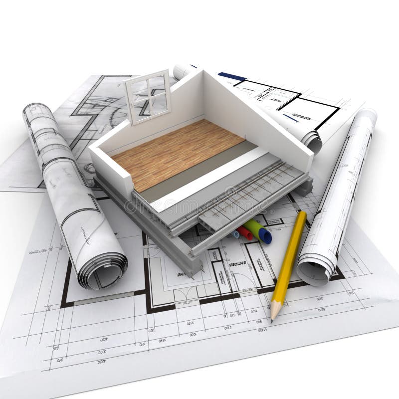 Home Construction Technical Stock Photo - Image of architecture, frame ...