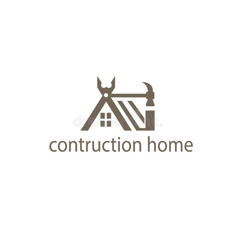 Home Construction Tools Logo Illustration Icon Design Vector Stock ...
