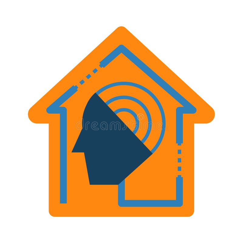 Smart Home Automation Assistant Abstract Icon. Stock Illustration ...