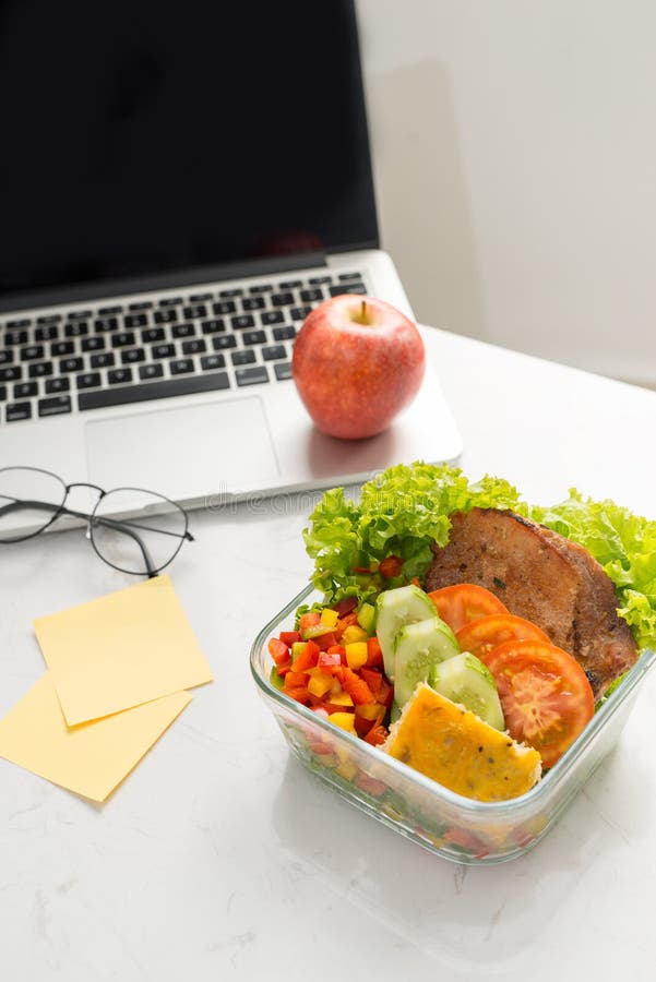 Home Cooked Bento Lunch Box with Organic Foods Stock Image - Image of ...