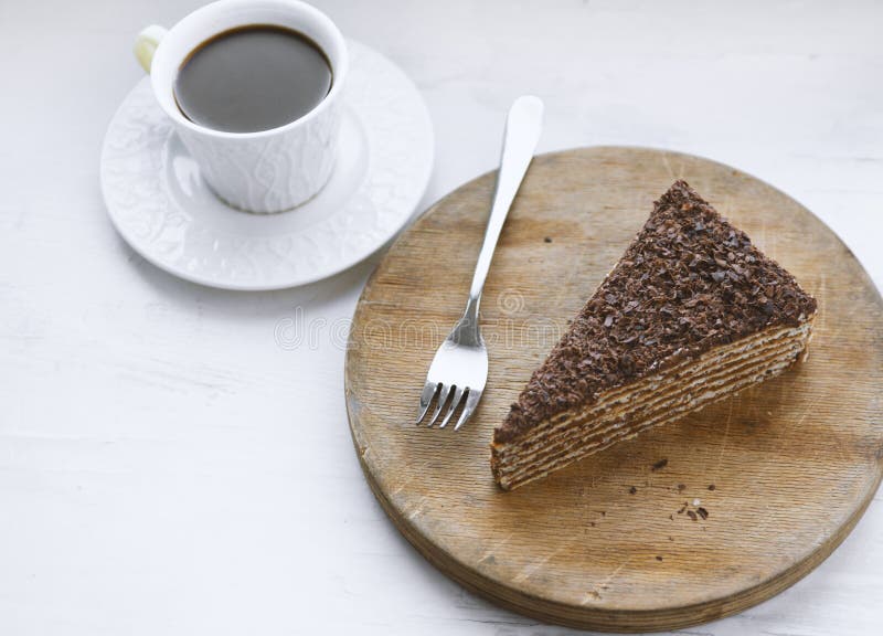 Home Cooked Cake on Wooden Desk Stock Photo - Image of domestic, home ...