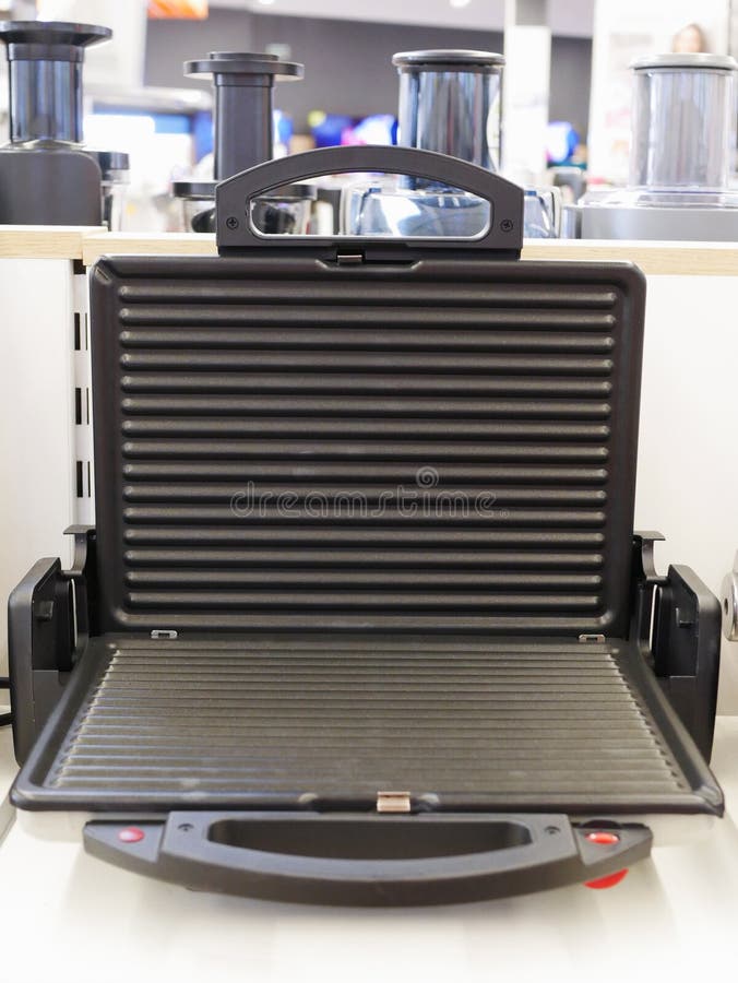 Home Cooking Grill. on a Shelf in a Hardware Store Stock Image - Image ...