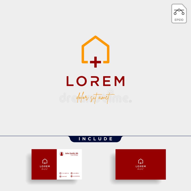 Home Cross Logo Design Vector Isolated Icon Stock Vector - Illustration ...