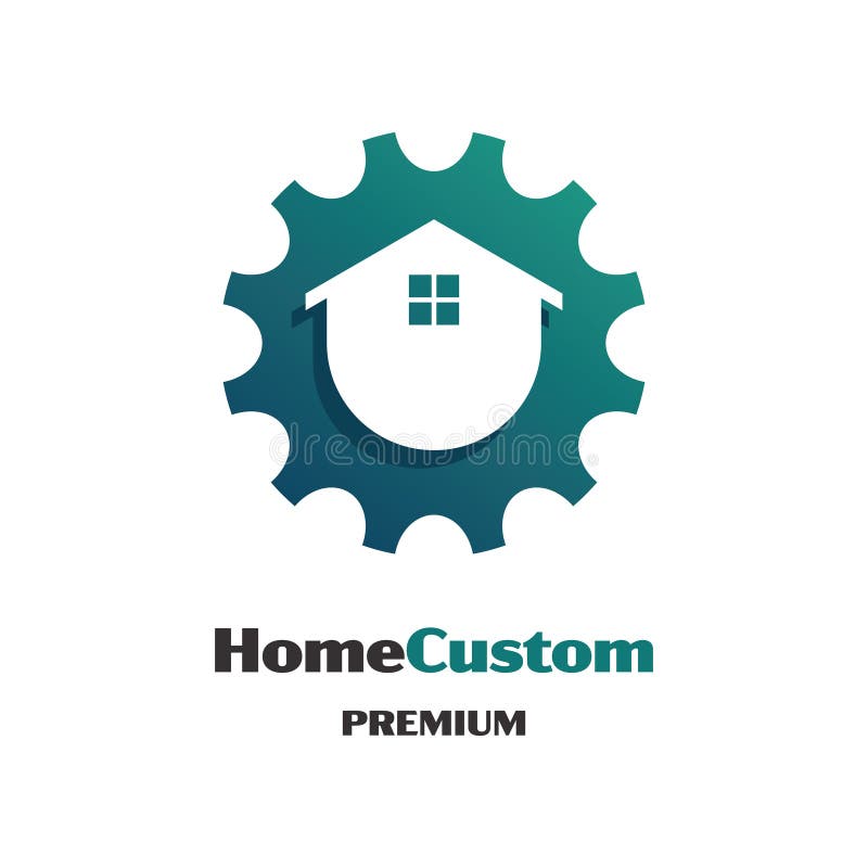 Home Custom Engineering Logo Design Stock Vector - Illustration of icon ...