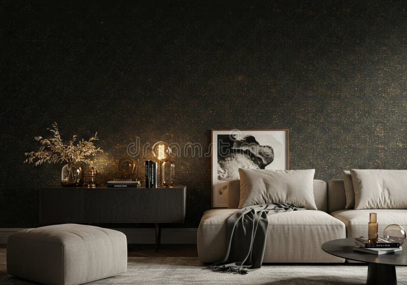 Home Decor Background stock illustration. Illustration of sofa - 384772179