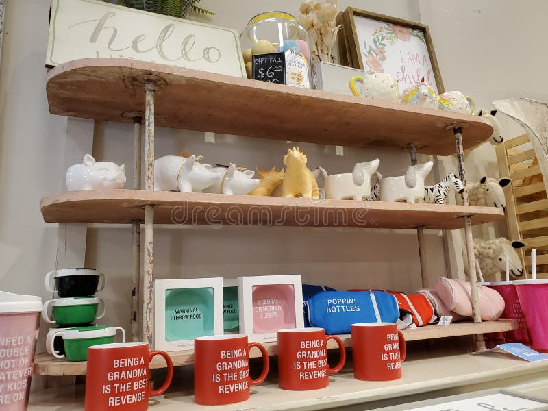 Home Decor Display in Retail Store Editorial Stock Photo - Image of ...