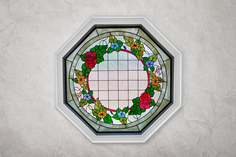 Stained glass for octagon windows - synpowen