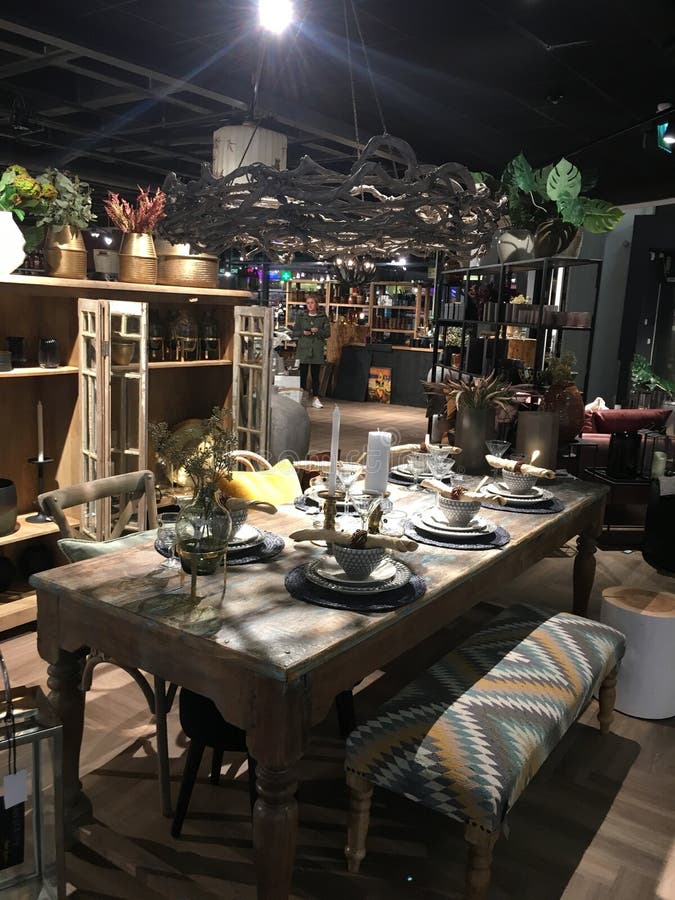 Home Decoration, Interior at the Table. Editorial Photography - Image ...