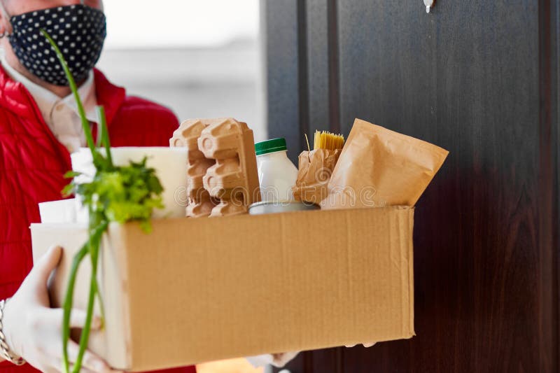 Home Delivery Food during Virus Outbreak, Coronavirus Panic and ...