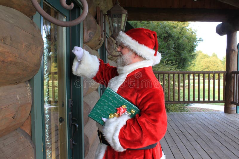 Home Delivery Santa 3 stock image. Image of book, hill - 22379377