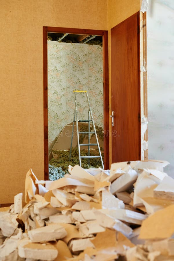 Home demolition debris stock image. Image of hurricane - 61339097