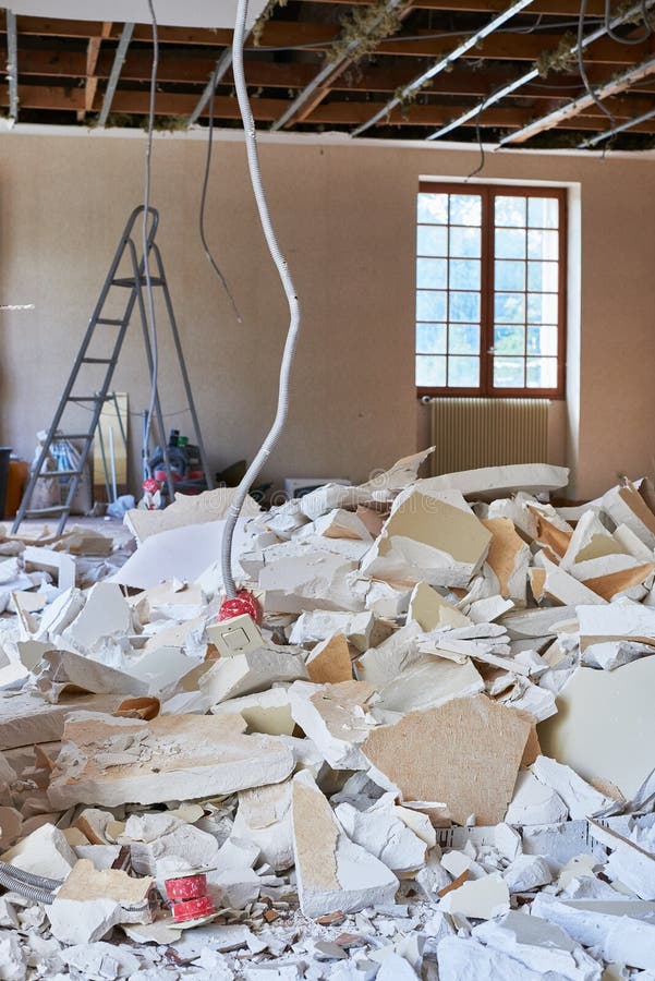Home demolition debris stock image. Image of hurricane - 61339097