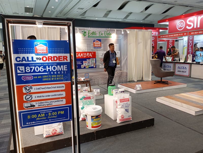 Home Depot Booth at Philconstruct Expo in Pasay, Philippines Editorial ...