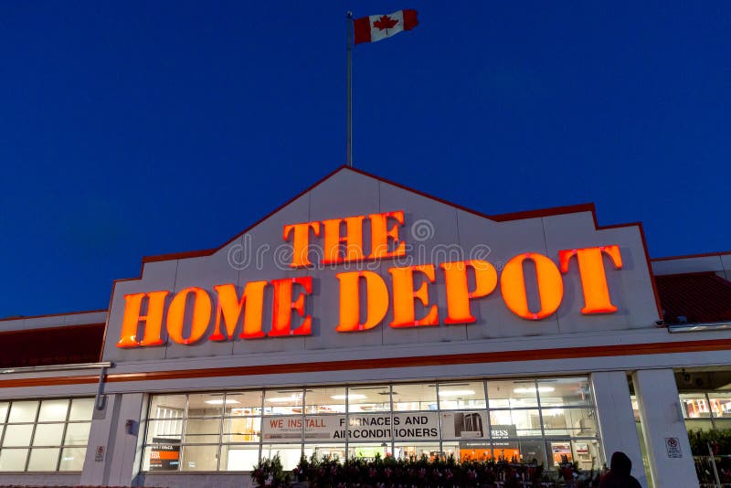 The Home Depot store sign editorial image. Image of depot - 294656200