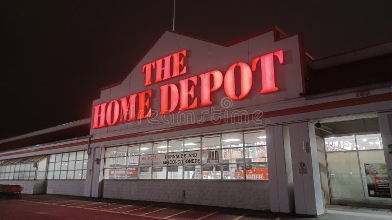 The Home Depot store sign editorial image. Image of equipment - 302407990