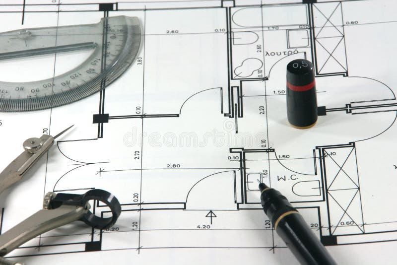 Cad design stock photo. Image of drawing, autocad, engineer - 52586576