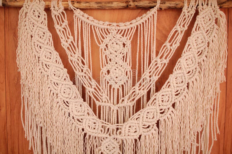 Handmade macrame stock photo. Image of arts, home, apartment - 157184234